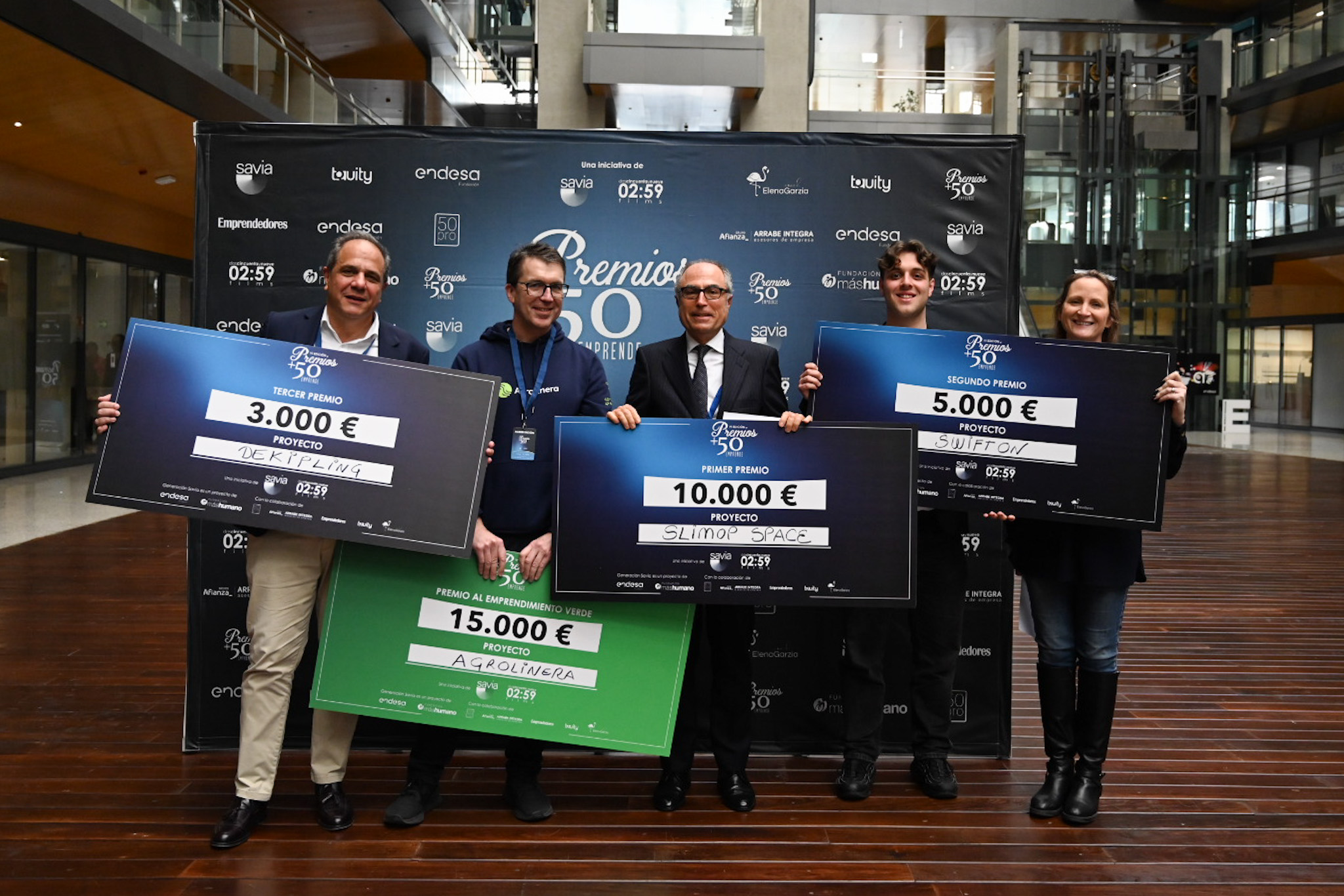 PROYECTOS DE TECNOLOGÍA, SALUD Y SOSTENIBILIDAD GANADORES DE LA VI EDICIÓN DE PREMIOS +50 EMPRENDE